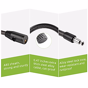 Rofio 2 Pack Fridge Lock, Refrigerator Lock with Keys, Childproof Lock for French Door Fridge and Cabinet