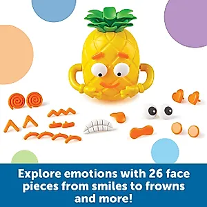 Learning Resources Big Feelings Pineapple - 30 Pieces, Ages 3+ Social Emotional Learning Toy For Boys and Girls, Body Awareness, Toddler Learning Toys