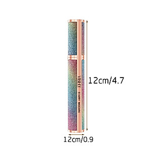 ZITIANY 4D Silk Fiber Lash Black Mascara - Waterproof Smudge-Proof Natural Curling Lengthening and Thickening - Starry Sky Mascara, Gift for Women