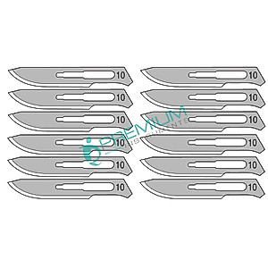 12 Pcs Scalpel Blades No. 10 PREMIUM INSTRUMENTS