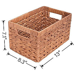 GRANNY SAYS Bundle of 2-Pack Wicker Baskets & 3-Pack Wicker Storage Baskets