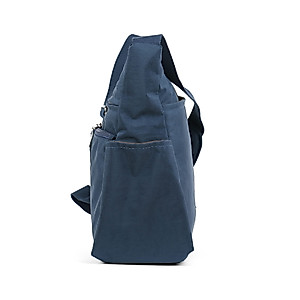 MHCNLL Anti Theft Crossbody Purse RFID Women Nylon Waterproof Lightweight Shoulder Bag (blue)