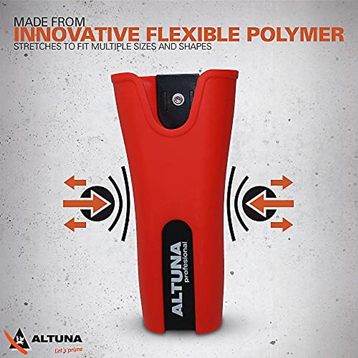 Altuna Silicon Pruner Holster and Multitool Plier Pouch with Heavy Duty Belt Clip - All Weather Waterproof Garden Tool Sheath and Flexible Holster for Hand Pruners, Pliers, Scissors, and More