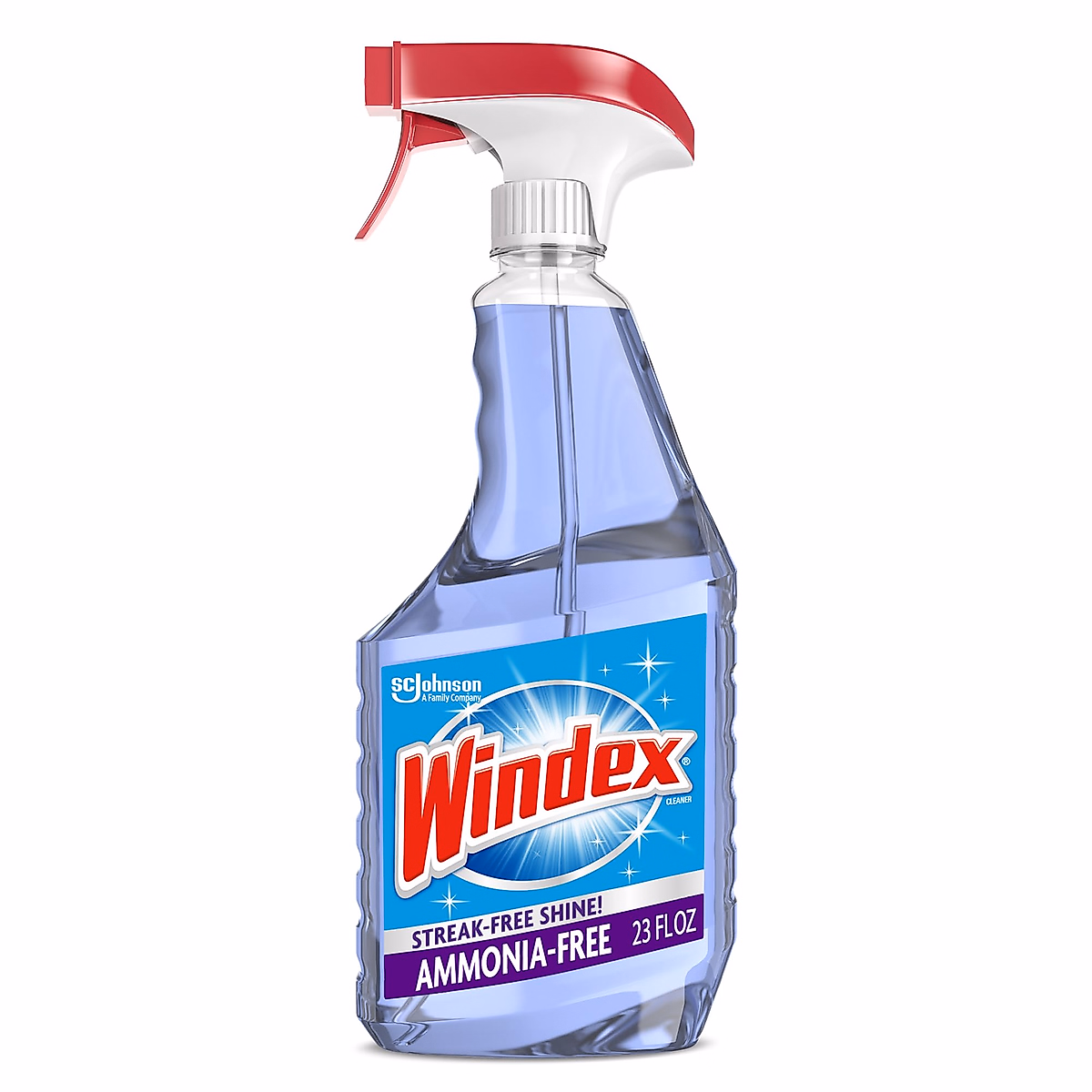 Windex Ammonia-Free Glass and Window Cleaner Spray Bottle, Crystal Rain Scent, 23 Fl Oz