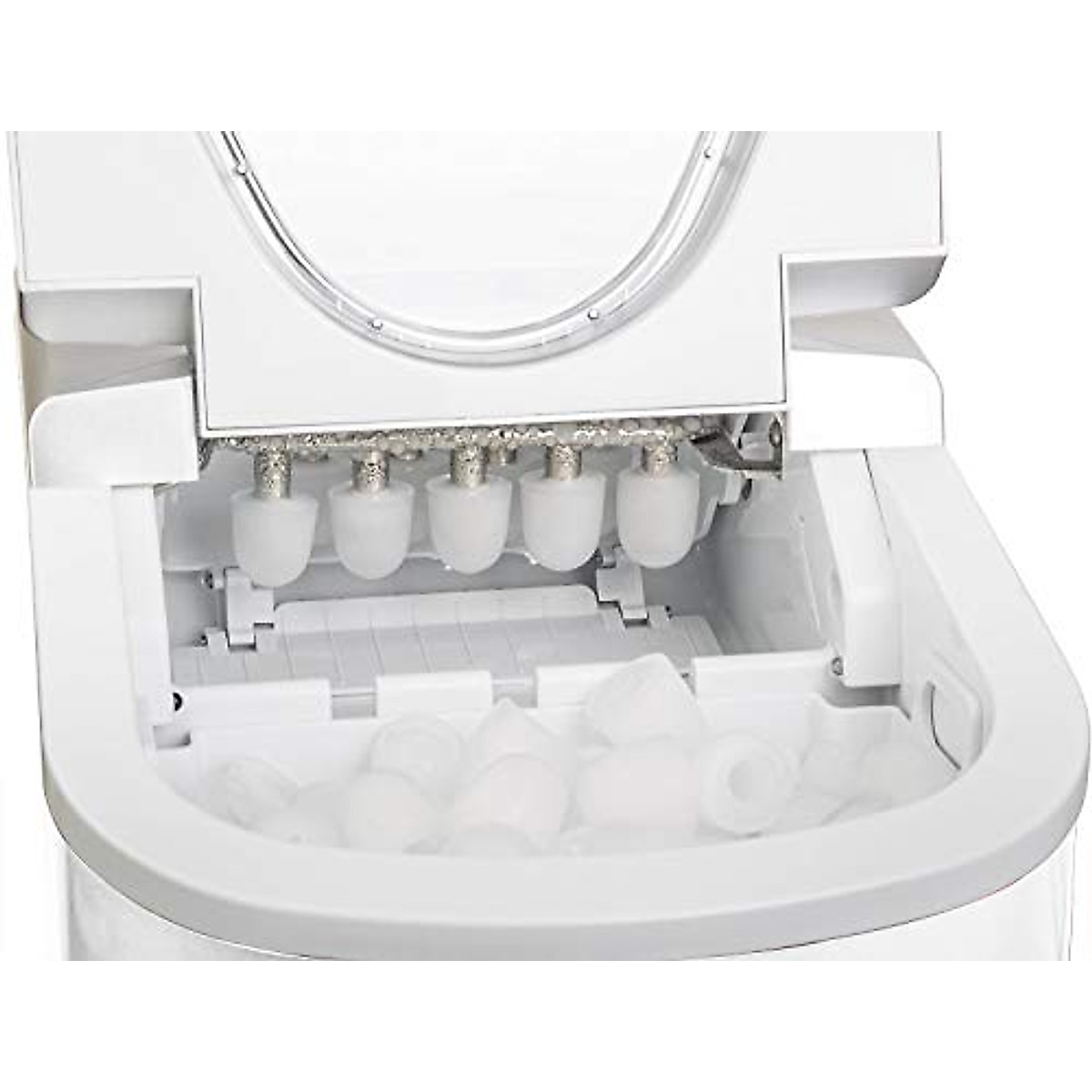 Frigidaire EFIC102-WHITE Portable Compact Maker, Counter Top Ice Making Machine, White, 26lb per Day