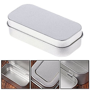 XISAOK Portable Metal Lip Small Storage Box Case Organizer for Money Coin Candy Keys