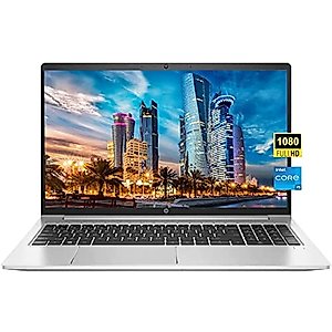 HP ProBook 450 G8, 15.6" Full HD Notebook Computer, Intel Core i5-1135G7, 16GB RAM 256GB SSD, Backlit Keyboard, Webcam, HDMI, WiFi, Bluetooth, Windows 11 Pro, Wolf Pro Security Edition, Silver