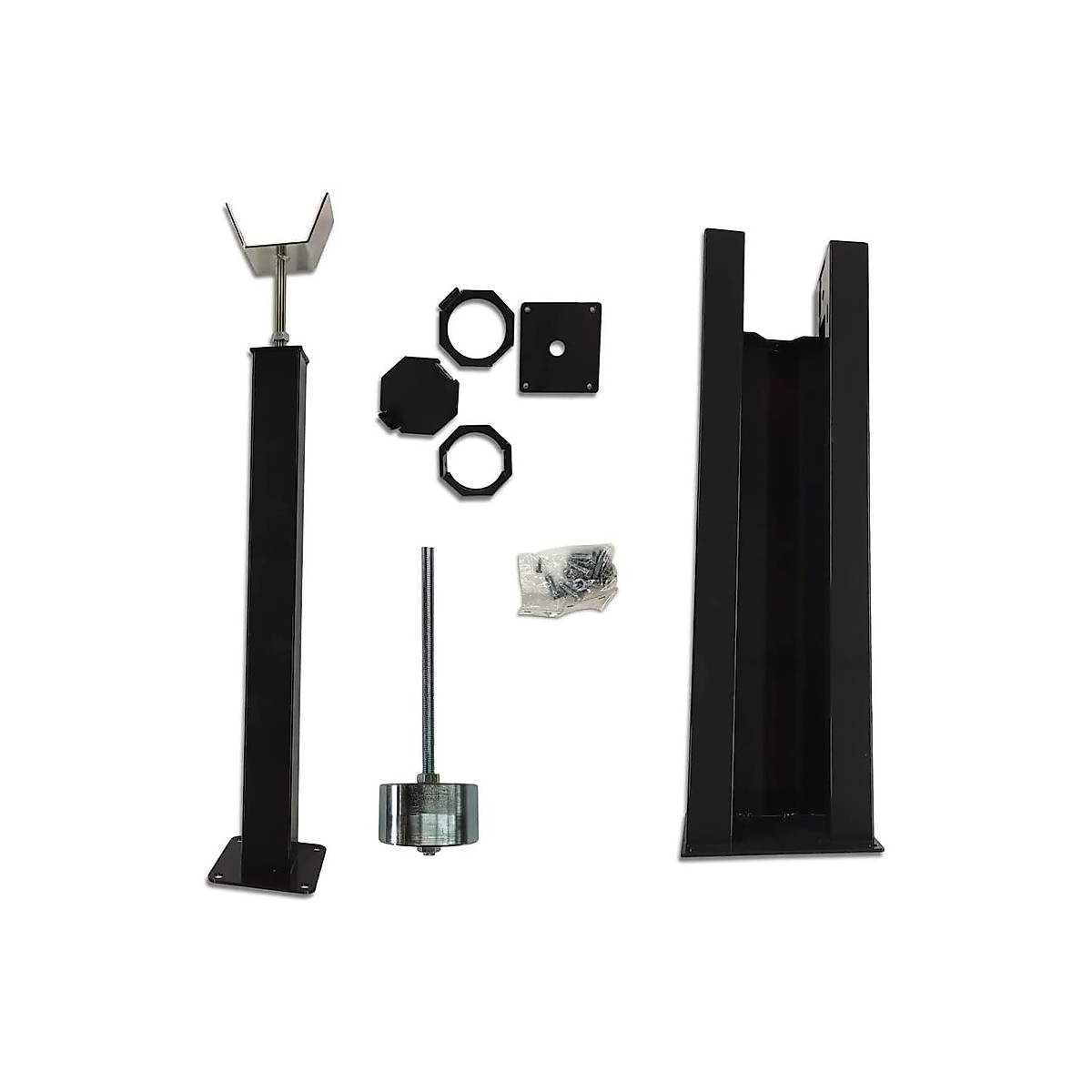 Manual Barrier Gate Complete kit 12ft Aluminum Arm-Counter Weight Receiver Stand