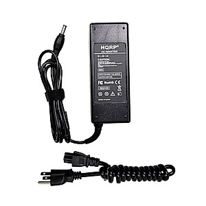 HQRP 12V AC Adapter Compatible with Sceptre Monitor E C Series 20" 22" 24" 27" 32" 1800R 1920R C248W C325W C328W E225W E248 E205W E248W E275W Screen LED-Lit & Supersonic Monitor Power Supply Cord