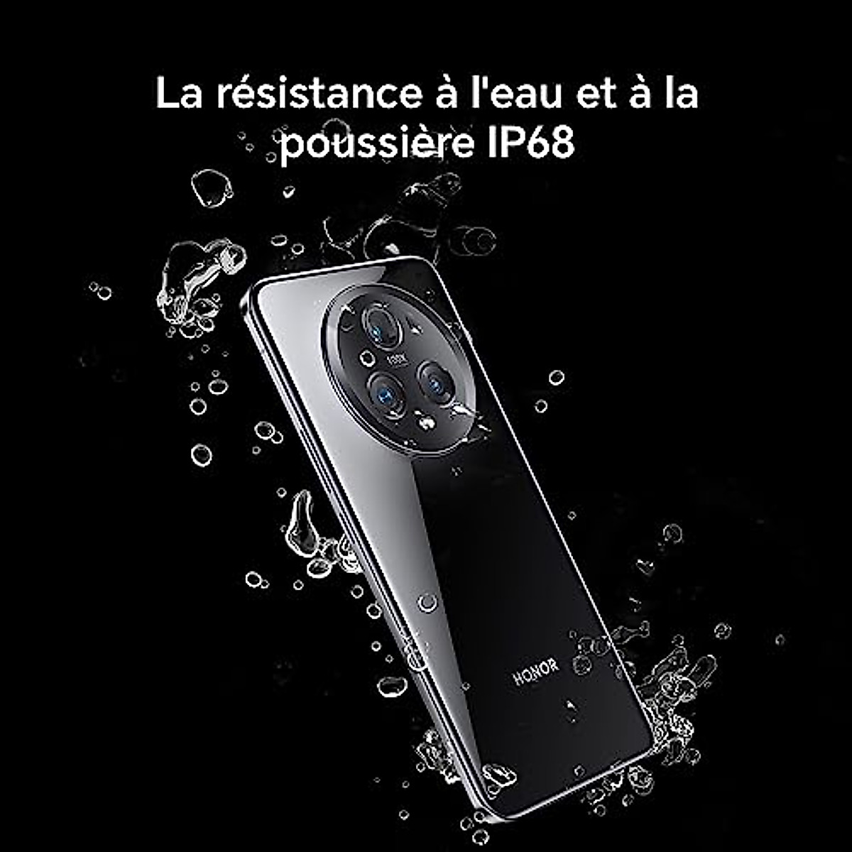 Honor Magic5 Pro 5G 512GB ROM 12GB RAM Smartphone 6.81" 120Hz Quad-Curved HDR Display, 50MP AI Triple Camera, Huge Dual SIM, Android 13 Global EU/UK Model PGT-N19 Mobile Cell Phone (Black)