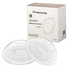 Chargenyang Breast Shells Nursing Cups Milk Saver Protect Sore Nipples for Breastfeeding Collect Breastmilk Leaks for Nursing Moms Soft and Flexible Silicone Material Reusable, 2-Pack