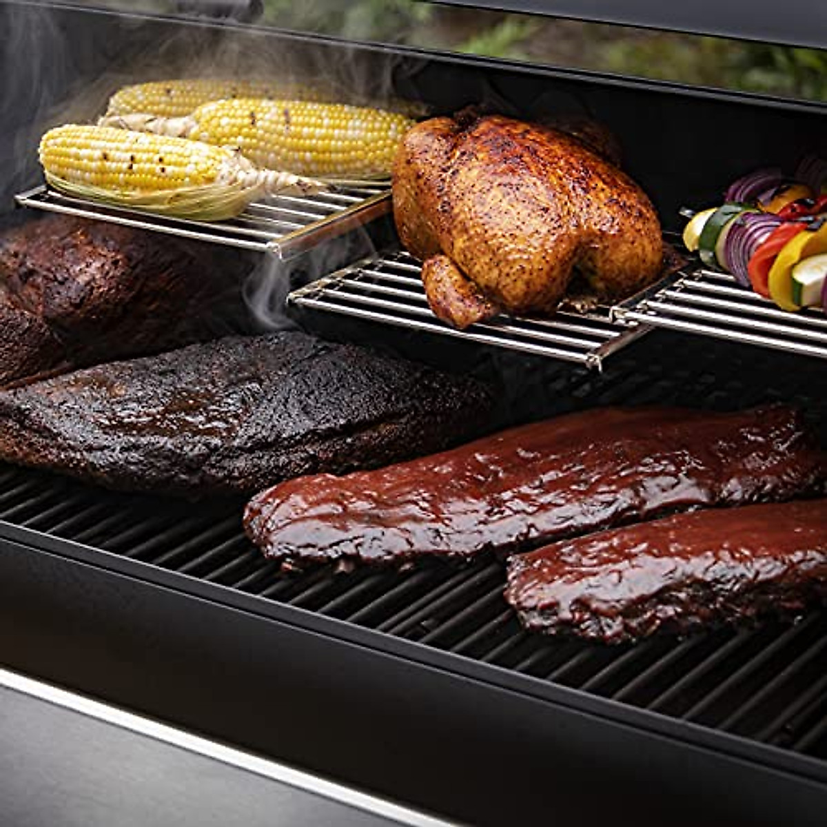 Oklahoma Joe's 5959596W06 Highland Offset Smoker Flex Bracket Kit, Silver