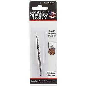 Make it Snappy Tools Replacement 9/64 Inch HSS Tapered Drill (Replaces Part # 49409) #49406