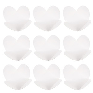 DOITOOL 200pcs Kraft Chocolate Paper Candy Cups Cupcake Liners Muffin Paper Liner Baking Cups for Cake Balls Cupcake Wedding Birthday Baby Shower Party Cafes White