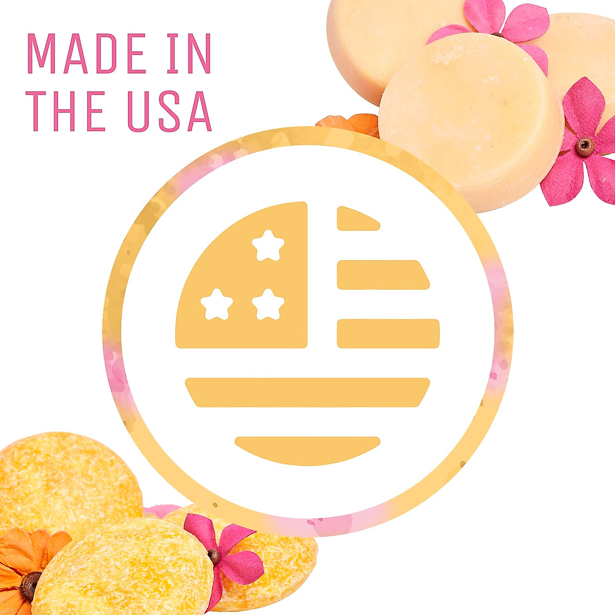 Sweet & Sassy Shampoo + Conditioner Bars: Includes 1 Shampoo, 1 Conditioner. Made in the USA. Natural, Organic, SLS Free, Safe for Color Treated Hair. Sunkissed