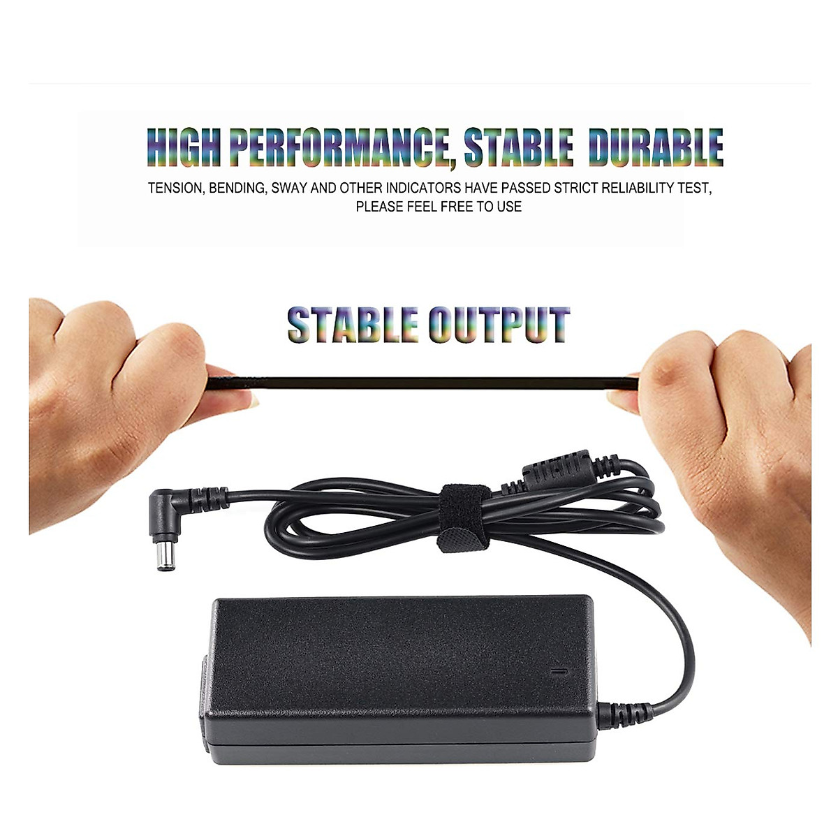 19V Power Cord TV Monitor Charger for Samsung A4819-FDY BN44-00837A A6619 FSM; HDTV TV Models 22" 32" UN32J UN22H LCD LED Plasma DLP; BN44-00837A A6619_FSM, HW-M360 Soundbar Power Supply Cord