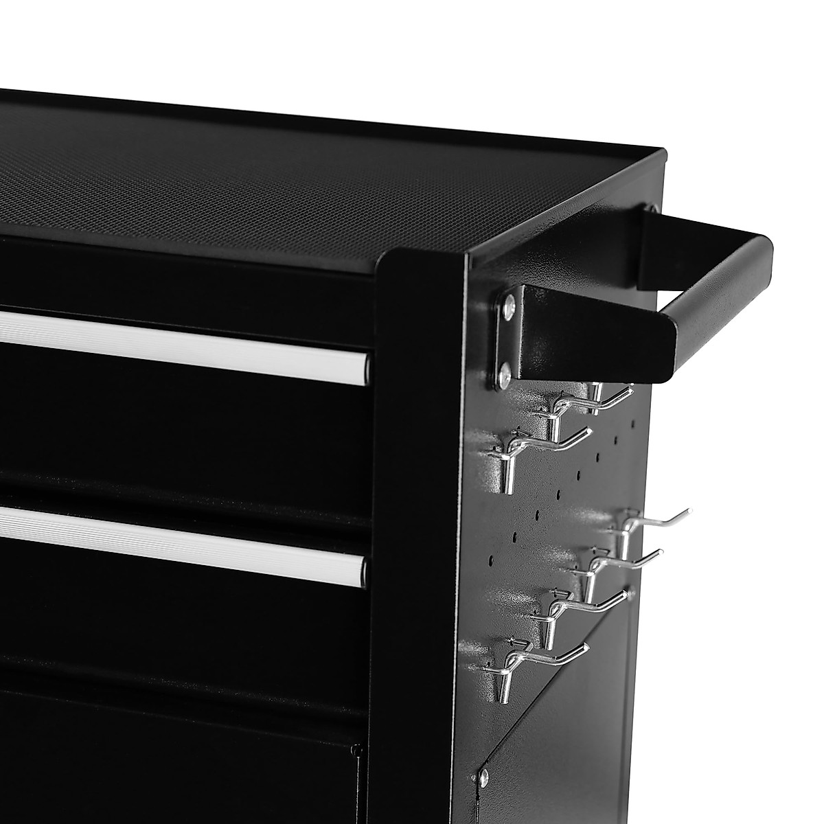 BouPower Tool Chest with 8 Drawers, Rolling Tool Cabinet with Wheels, Mobile Steel Tool Storage Organizer with Detachable Top Tool Box, for Warehouse&Workshop