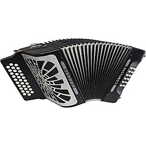 Hohner Compadre Diatonic Accordion - Keys of GCF (SOL) - Black