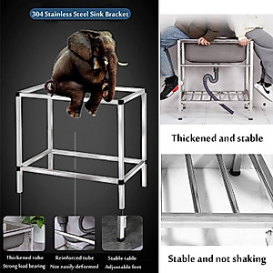 Commercial Kitchen Sink Set, Outdoor Utility Sink, Industrial Garage Sink, Freestanding Catering Sink, for Restaurant, Bar, Laundry, Garage, Backyard (Color : Single Cold, Size : 68x44cm)