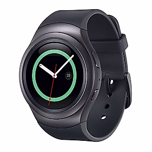 Samsung Gear S2 R730V (Verizon + Wi-Fi) Dust and Water Resistant Smartwatch - Dark Gray (Renewed)