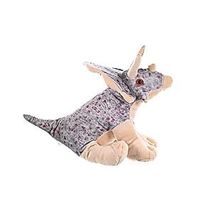 Wild Republic Triceratops Plush, Dinosaur Stuffed Animal, Plush Toy, Gifts For Kids, Cuddlekins 12", Multicolor, Model:10960