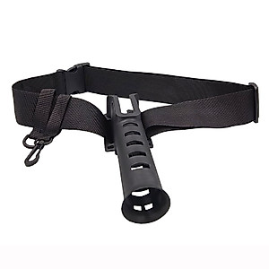 Portable Fishing Rod Pole Inserter, Waist Rod Holder Strap, Adjustable Fishing Rod Bracket Belt, Rod Rack for Outdoor Dinghy Fishing