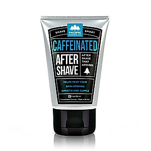 Pacific Shaving Company Caffeinated Aftershave - Helps Reduce Appearance of Redness, With Safe, Natural, and Plant-Derived Ingredients, Soothes Skin, Paraben-Free, Made in USA, 3.4 oz