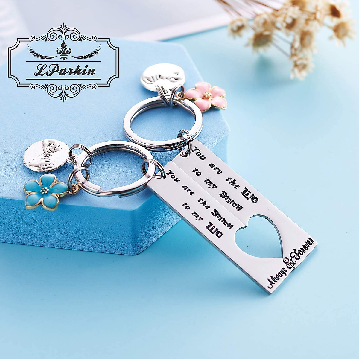 LParkin Best Friend Keychain Friendship Gift You are The Lilo to My Stitch Lilo and Stitch Inspired Keychain Gift for BFF (Lilo Stitch)