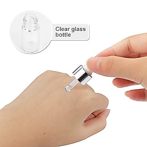 15 Pcs Clear Glass Dropper Bottles Essential Oil Bottles Refill Sample Vials Aromatherapy Perfume Liquid Glass Bottles With Eye Dropper&Silver Lids (3ml)