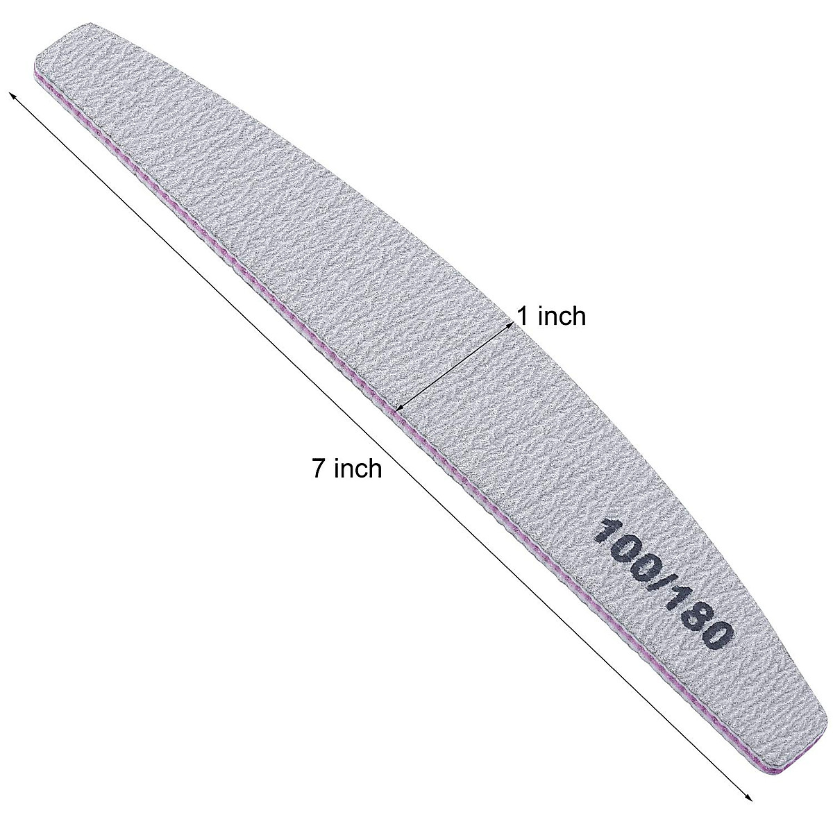 BTYMS 25 Pcs 100/180 Grit Nail Files and Buffers Professional Double Sided Emery Boards Manicure Tool for Acrylic Nails
