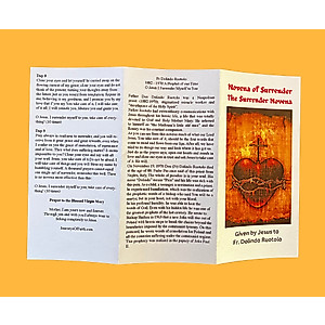 5Pack Novena of Surrender to the Will of God Trifold Holy Card