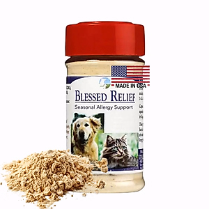 Vitality Science Blessed Relief for Dogs | Seasonal Allergy Support | Soothes Skin Problems | Normal Respiratory Function | Reduces Inflammation | Boosts Immune Health (20g)