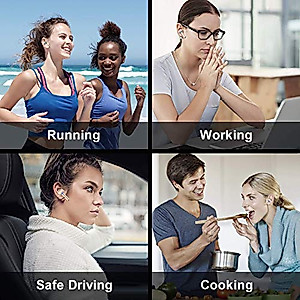 Wireless Earbuds, Bluetooth 5.2 ENC Noise Cancelling Deep Bass in-Ear Stereo Earphones, IPX6 Waterproof Headphones with Mic, USB-C Charging Case, Touch Control Ear Buds Headset for iPhone Android iOS