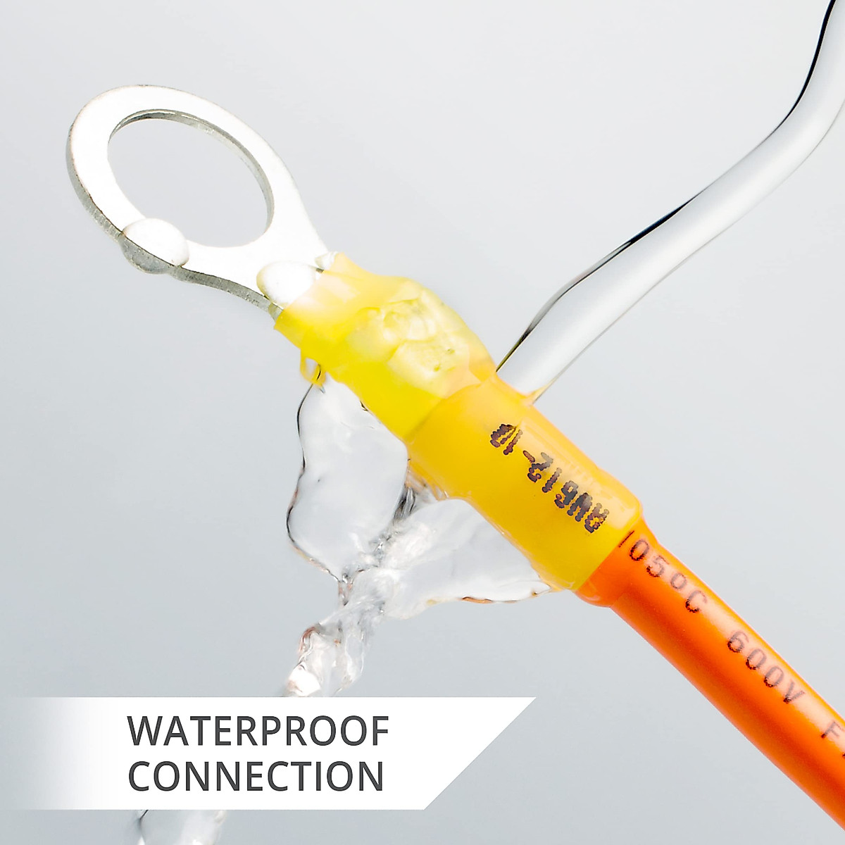 Wirefy Heat Shrink Wire Connectors Kit - a Resistant Electrical Connectors - Automotive Butt Connectors - Insulated Ring, Spade, Fork, Hook Crimp Terminals - 22-10 Gauge - 270 PCS