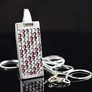 ZaNa Design Custom USB jewelry pendant necklace, Sterling Silver gift Flash Memory Stick Pen Drive Disk 16GB Handmade,Included 925 Silver Chain Jewelry or Gift box