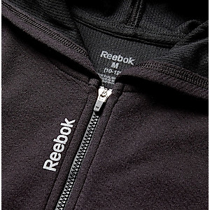 Reebok Girls' Mesh Back Jersey Jacket Caviar M