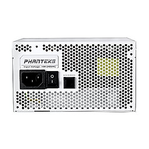 Phanteks (PH-P1000G_WT01) AMP Series 1000W 80PLUS Gold White Edition, ATX Power Supply, Fully Modular, Hybrid Mode, Silent fan, Revolt PRO LINK Certified