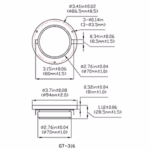 Goldwood Sound, Inc. Sound Module, Black Soft Dome Tweeters 100 Watt Each 8ohm Replacement Round 2 Tweeter Pack (GT-316-2)