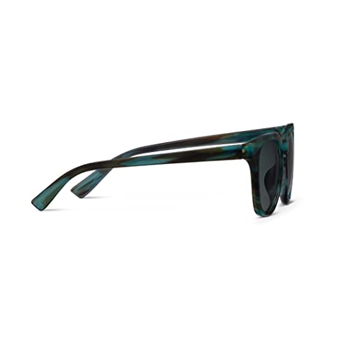 Peepers by PeeperSpecs Women's Pisa Cat Eye Polarized, No Correction Sunglasses, Teal Horn, 54 + 0