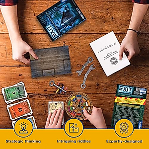 EXIT: The Return to The Abandoned Cabin | EXIT: The Game - A Kosmos Game | Family-Friendly, Card-Based at-Home Escape Room Experience | Collaborative for 1 to 4 Players, Ages 12+