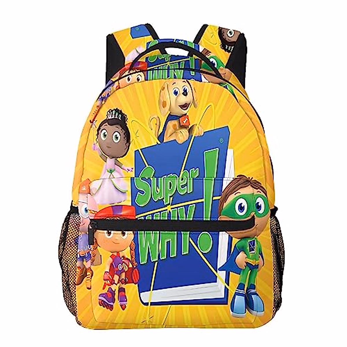 CONPELSON Backpacks Super Anime Why! Adjustable Laptop Backpack Double Shoulder Bag for Women Men Climbing Shopping Work