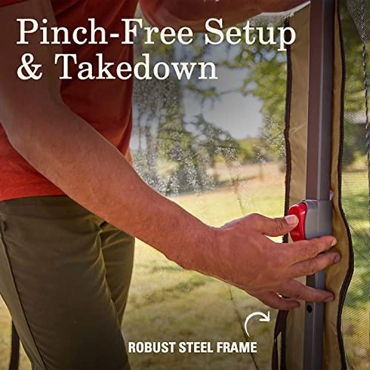 Coleman Back Home Screen Canopy Tent with Instant Setup, Outdoor Gazebo for Bug-Free Lounging, Shelter Fits Over Picnic Tables for Parties, Events, Tailgating, Picnics, & More