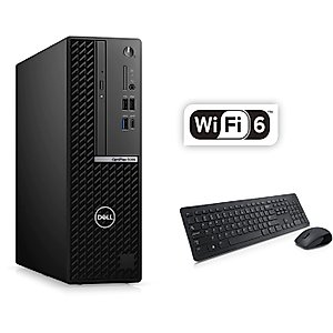 DELL OptiPlex 5090 Small Form Factor Business Desktop, Intel Core i7-10700 8 Cores Processor up to 4.8GHz, 32GB RAM, 1TB PCIe SSD + 2TB HDD, DVD, Wireless-AC, Windows 10 Pro, Black