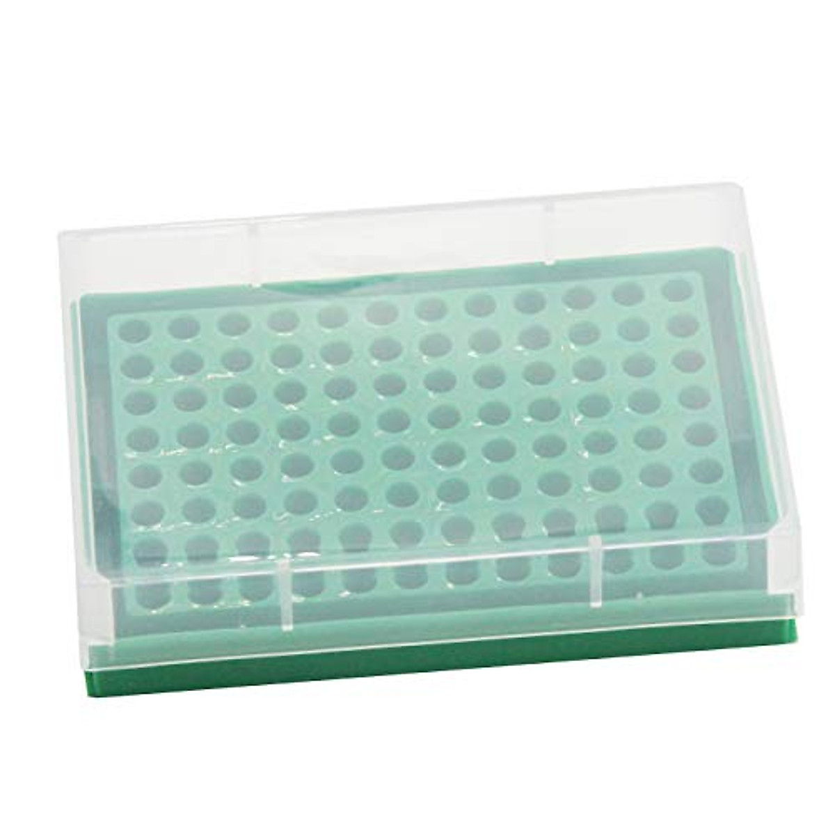 PCR Tube Rack for 0.2ml Micro-Tubes, 8 x 12 Array Pack of 5(Blue/Light Blue/Yellow/Purple/Green)