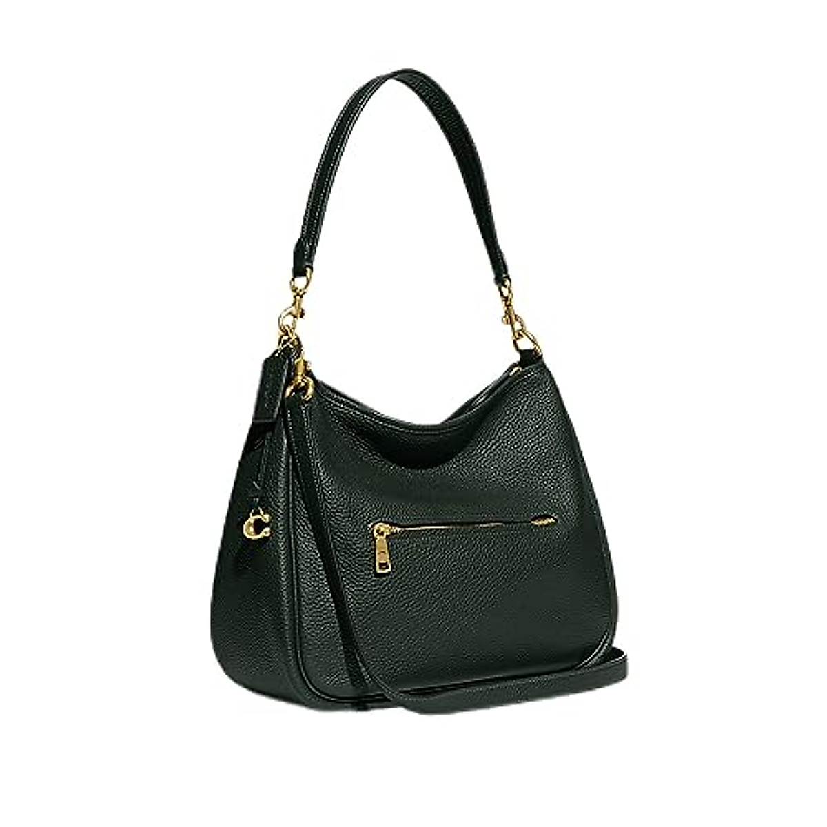 Coach Soft Pebble Leather Cary Shoulder Bag Amazon Green One Size