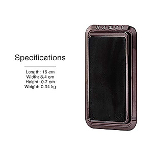HANDL New York HANDLstick Black Suede Grip and Stand for Smartphone