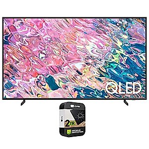 SAMSUNG QN60Q60BAFXZA 60 inch QLED 4K Quantum Dual LED HDR Smart TV 2022 (Renewed) Bundle with 2 YR CPS Enhanced Protection Pack