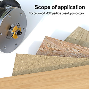 XDENGP Slot Cutter Router Bit 1/4 Shank, 3 Wing Slotting Cutter Router Bit for T-Molding Slot Cutting | 1/4" Carbide Height