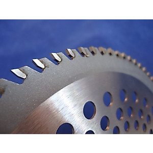 8" x 80T 8-Inch 80 Tooth Carbide Tip Circular Saw Brush Cutter Trimmer Weed Eater Blade (2 Pack)