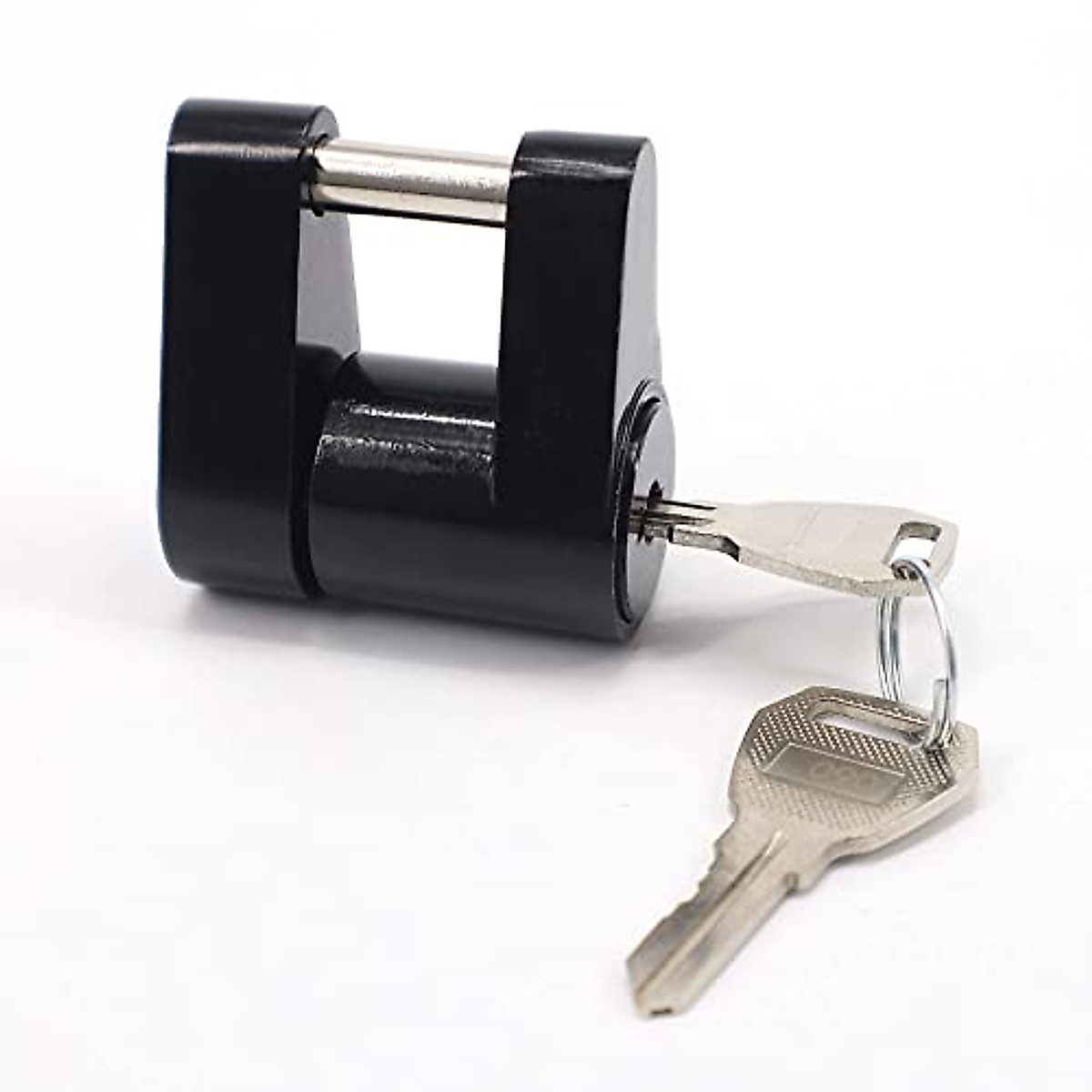 scottchen PRO Trailer Hitch Coupler Lock, Black Dia 1/4 Inch Tongue Lock pin,3/4 Inch Span for Tow Boat AUTO RV Truck Car's Coupler (1 Pack)